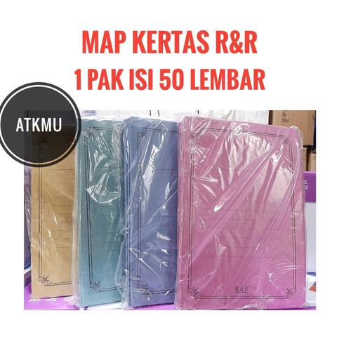 Jual Map Kertas R&R / Stopmap Kertas Folio 1 Pak isi 50 Lembar - Kuning ...