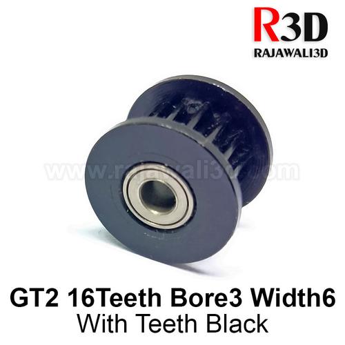 Jual Pulley Idler Timing Belt Tension GT2 W6 D13 B3 16T with Teeth ...