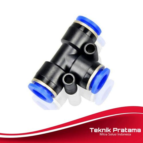Jual MPE 6MM FITTING PNEUMATIC TEE selang 6mm x 6mm x 6mm - Jakarta ...