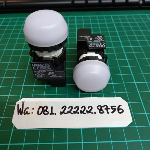 Jual Idec YW-EQ Pilot Lamp 24Vdc 110Vac 220Vac White Diameter 22mm ...