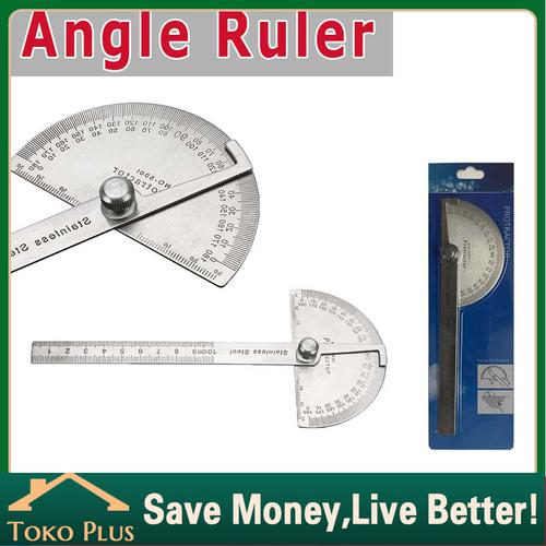 Jual Stainless Degree protractor / busur derajat / pengukur sudut ...