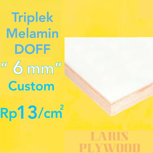 Jual Triplek Melamin Custom 6mm 1 muka DOFF / Multiplek Melamin Custom ...