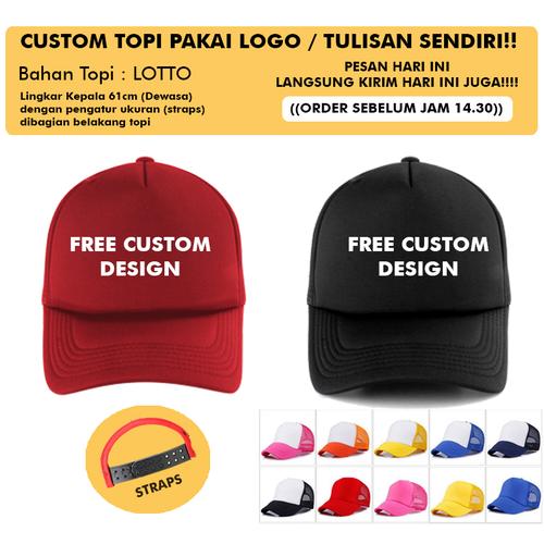 Jual CUSTOM TOPI PAKAI DESAIN SENDIRI - TOPI KITA TOPI CUSTOM CUSTOM ...