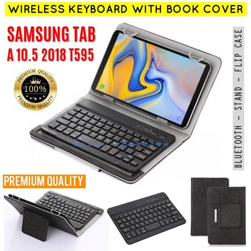 Jual Samsung Tab A 10.5 10,5 Inch 2018 T590 T595 Wireless Keyboard ...