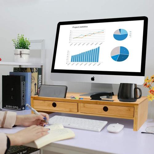 Jual stand monitor kayu minimalis - Meja monitor - Kab. Blitar ...