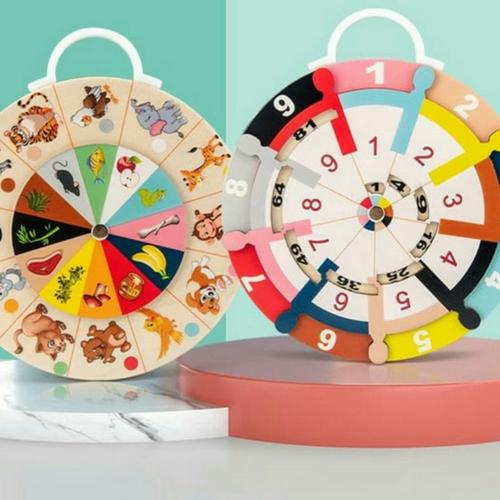 Jual MAINAN RODA PUTAR UNTUK BELAJAR PERKALIAN DAN MAKANAN HEWAN - ANAK ...