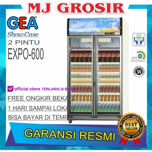 Jual SHOWCASE GEA EXPO 600 DISPLAY COOLER KULKAS MINUMAN DUA PINTU ...