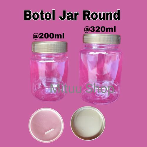 Jual Botol Jar Round / Botol Sambal Plastik Pet Jar 200ml, 320ml ...