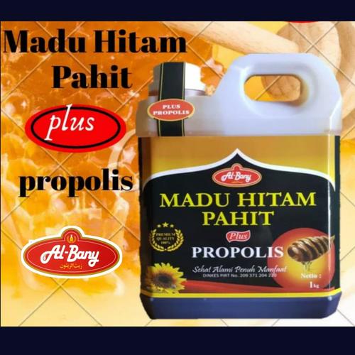 Jual madu hitam pahit plus propolis 1kg / 1000gram Al bany asli murni ...