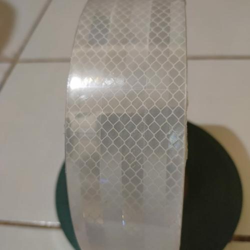 Jual Sticker Reflektor/pemantul Cahaya/Stiker mobil Cahaya Putih 2in x ...