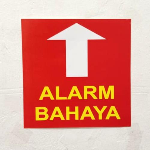 Jual SIGN STICKER ALARM BAHAYA UKURAN 20X20CM - Jakarta Barat - GARDA ...