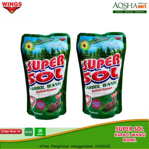 Jual SUPER SOL KARBOL WANGI CAIRAN PEMBERSIH LANTAI CEMARA NATURAL PINE 800 - Kota Tangerang ...