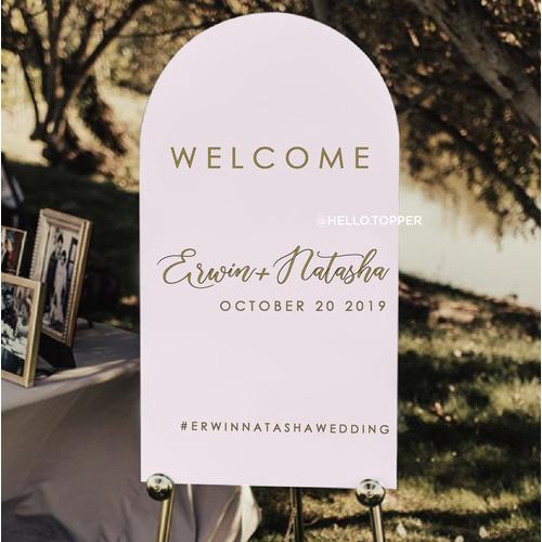 Jual Welcome Sign Rounded / Welcome Signage / Papan Nama Kayu - Jakarta ...