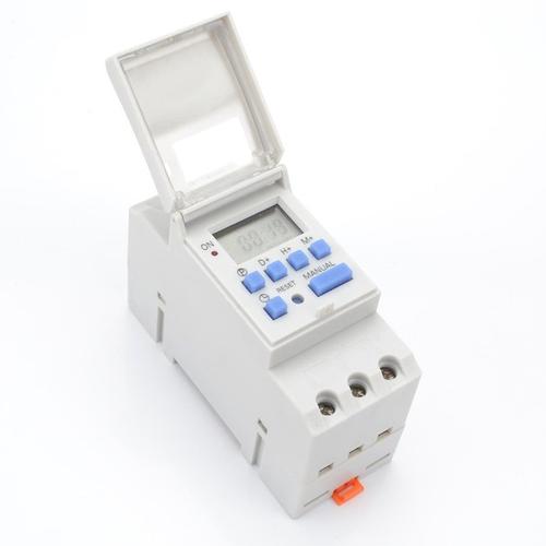 Jual weekly digital timer 12v 24v 220v 16A programable timer mcb DIN ...