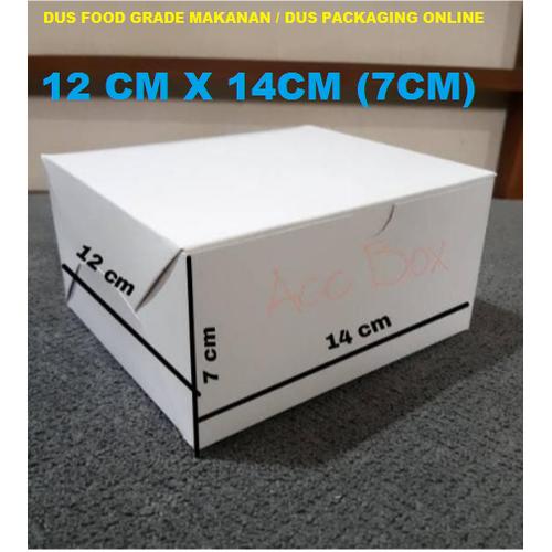 Jual BOX KOTAK MAKANAN DUS KUE SNACK POLOS/ PACKAGING ONLINE 12 X 14 ...