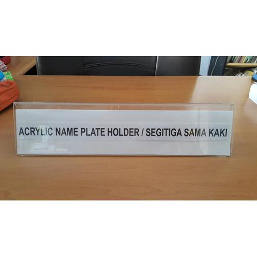 Jual PAPAN NAMA MEJA 7x30 CM AKRILIK 2 SISI ACRYLIC NAME PLATE TAG ...
