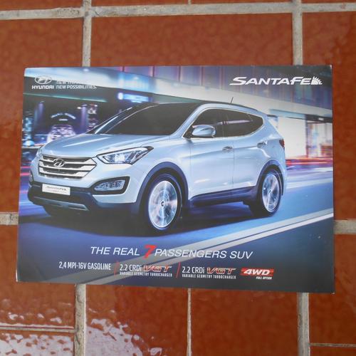 Jual Brosur Mobil Hyundai Santa Fe 3rd Gen ukuran A4 - Kota Cirebon ...