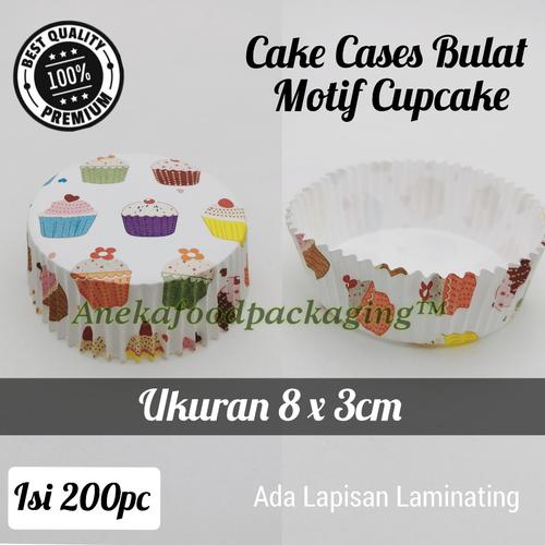 Jual Kertas tatakan kue roti/paper cup bulat laminasi diameter 8 cm ...