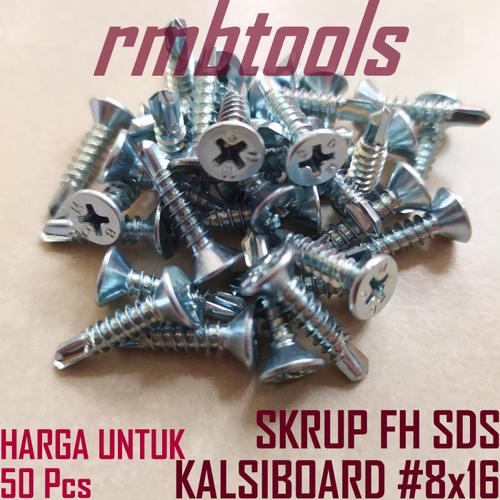 Jual SKRUP SDS FH 8x16 mm SEKRUP GRC KALSIBOARD ROOFING BAJA RINGAN ...