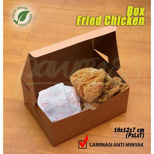 Jual Dus Kotak Box FRIED CHICKEN- Ayam Goreng | KRAFT COKLAT - Jakarta ...