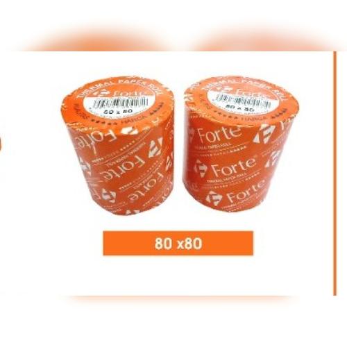 Jual Thermal paper roll forte ukuran 80 x 80 / kertas parkir / kertas ...