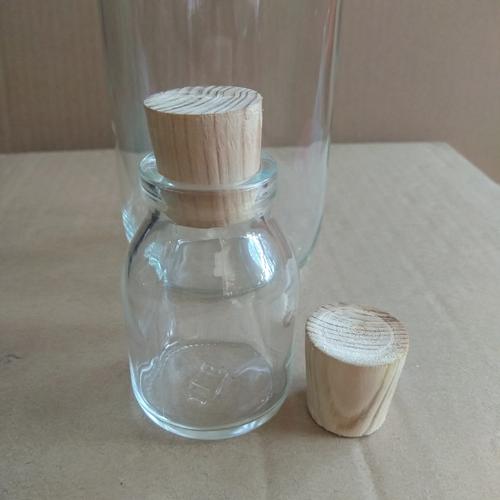 Jual Botol Kaca 50 ML Tutup Kayu / Botol Souvenir - Kab. Bogor - Saung ...