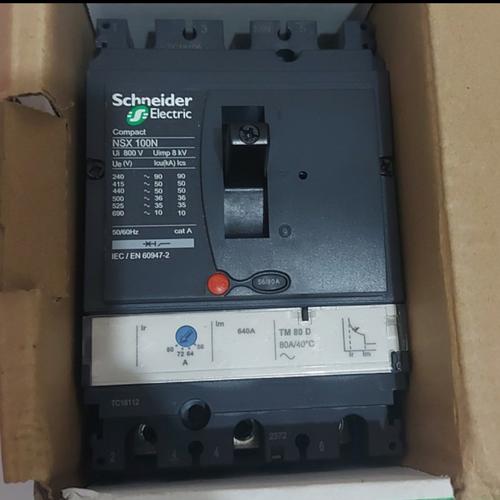 Jual Schneider Mccb Breaker NSX100N 3P 63a/80A/100A Original Murah ...