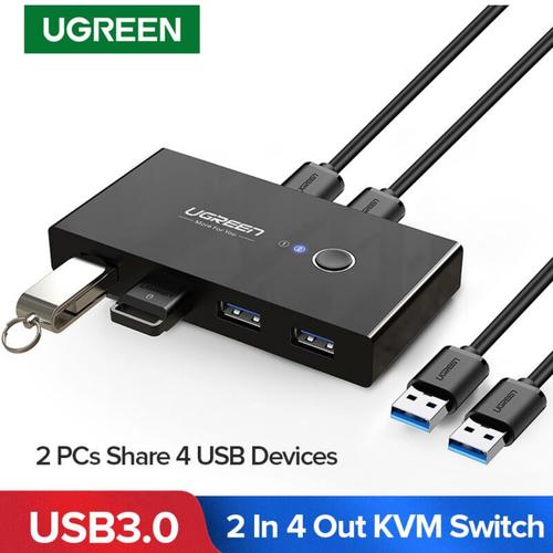 Jual Ugreen USB Switch Selector 4 Usb Share 4 Port Hub Berbagi 2 ...