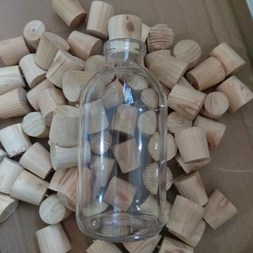 Jual Botol Kaca 250 ml Tutup Kayu / Souvenir - Kab. Bogor - Saung Botol ...