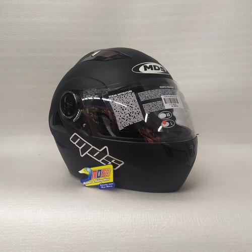 Jual Helm MDS Pro Rider Modular Solid Black Matt | Flip up | Double ...