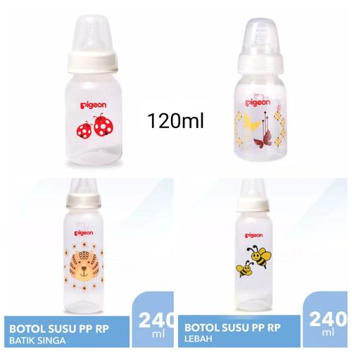 Jual Pigeon Bottle Peristaltic SN 120 & 240ml - botol susu standart neck - Jakarta Utara ...