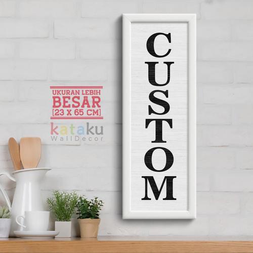 Jual Papan Tanda Nama Custom Wall Decor Sign Board Rustic Hiasan ...