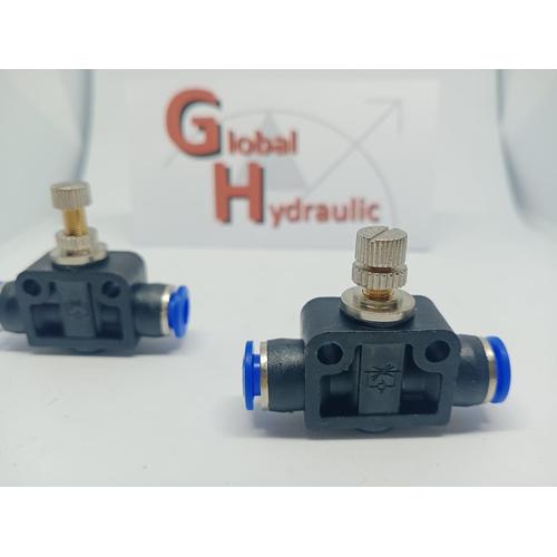 Jual FLOW SPEED CONTROL PNEUMATIC 6 X 6MM SLIP LOCK VALVE AIR SELANG PU ...