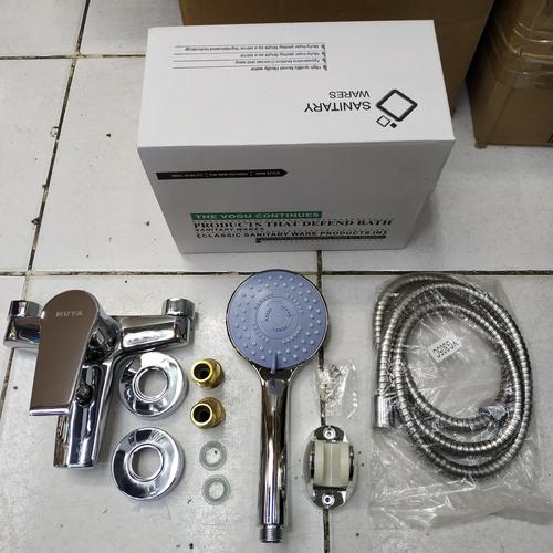 Jual kran bathtub shower mixer panas dingin kuningan muya set shower ...