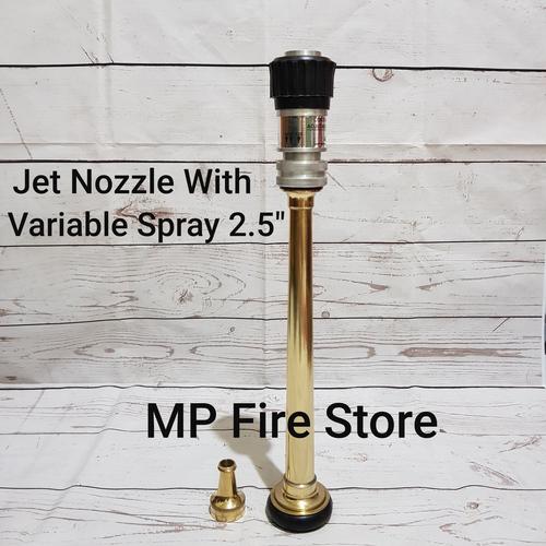 Jual Fire Jet Nozzle Nuzzle Pemadam Kuningan 2.5 Inch + Variable Spray ...