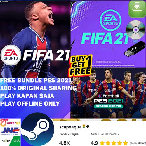 Jual FIFA 21 FIFA 2021 + PES 2021 BUNDLE ORIGINAL PC - Hitam - Kab ...