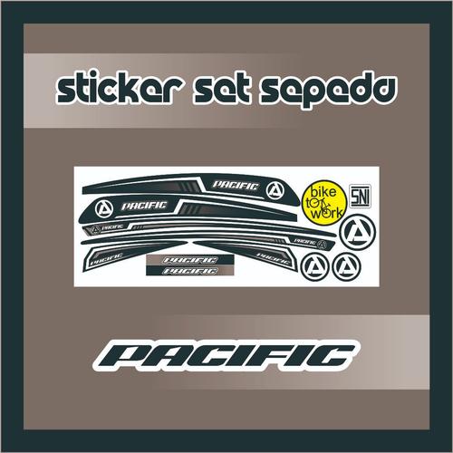 Jual STICKER SEPEDA PACIFIC HITAM NEW SIMPLE - Kab. Purwakarta ...