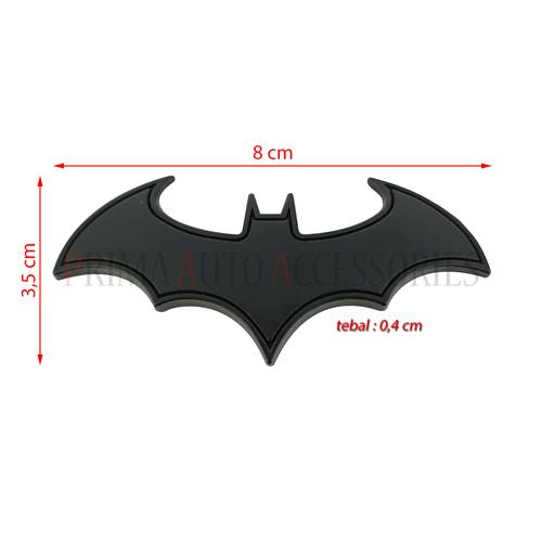Jual 3D Batman Emblem Full Metal Sticker SuperHero Stiker Car Logo ...