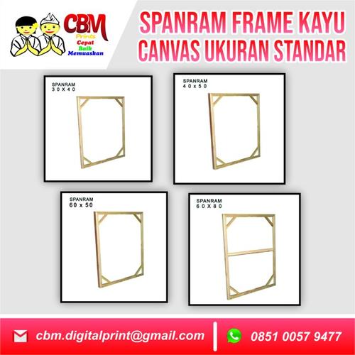 Jual Spanram Span Ram Bingkai Frame Kayu Canvas Ukuran Standar - 12R ...