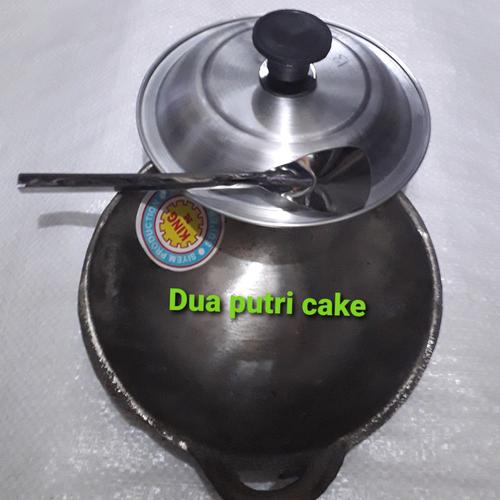 Jual wajan besi 17cm untuk kue serabi,kue cuhcur,kue ape + tutup ...