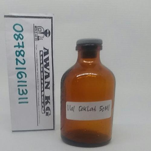 Jual botol vial coklat 50ml botol kaca TANPA TUTUP - Kab. Bandung ...