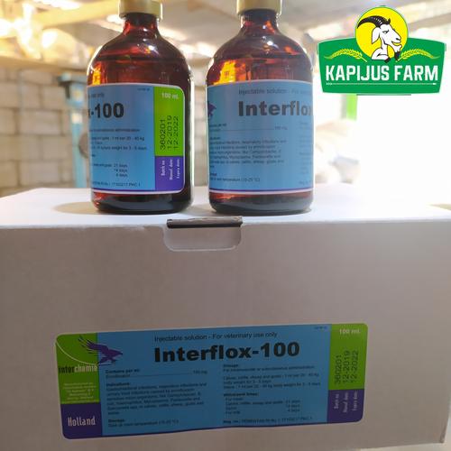 Jual Interflox 100 antibiotik ternak obat infeksi pernafasan dan ...