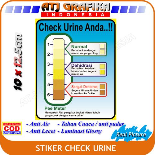 Promo Stiker Check urine sticker K3 kamar mandi toilet Pee meter ...