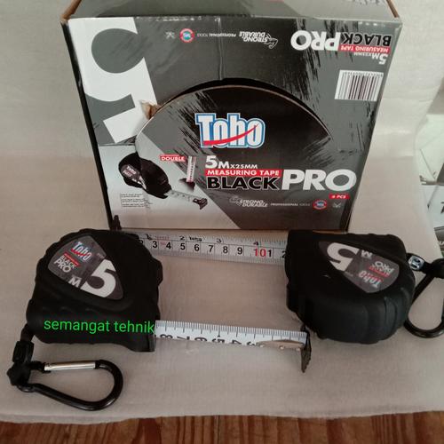 Jual meteran toho 5meter black pro (ory) 5meter alat ukur plat 5meter ...