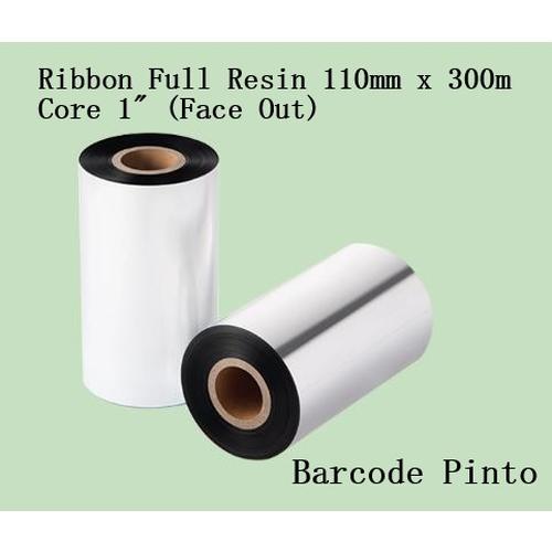 Jual Ribbon Full Resin 110mmX300m Core 1" (Face Out) / Pita Ribbon ...