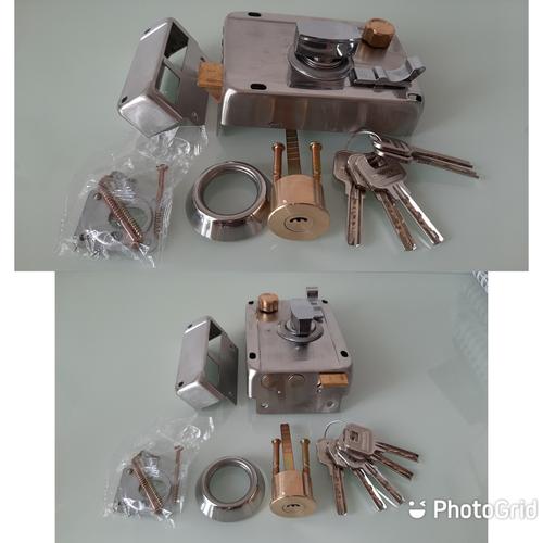 Jual RIM Lock/Kunci Pintu Otomatis Stainless/Automatic/Kunci Pintu Besi ...