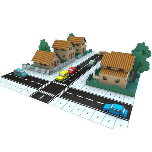 Jual DIY Papercraft Pola Diorama Urban Neighbourhood Jasmine Paper ...