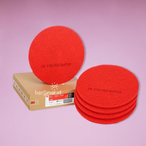 Jual 3M Buffing Pad Lantai Merah 16 inchi / Red Buffing Floor Pad 16 ...