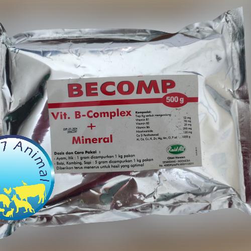 Jual BECOMP BUBUK 500 GRAM VIT B COMPLEX KOMPLEKS & MINERAL KHUSUS ...