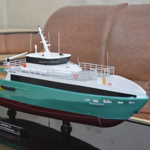 Jual Miniatur Kapal Crew Boat FCB BORNEO - Kab. Temanggung - Miniatur ...